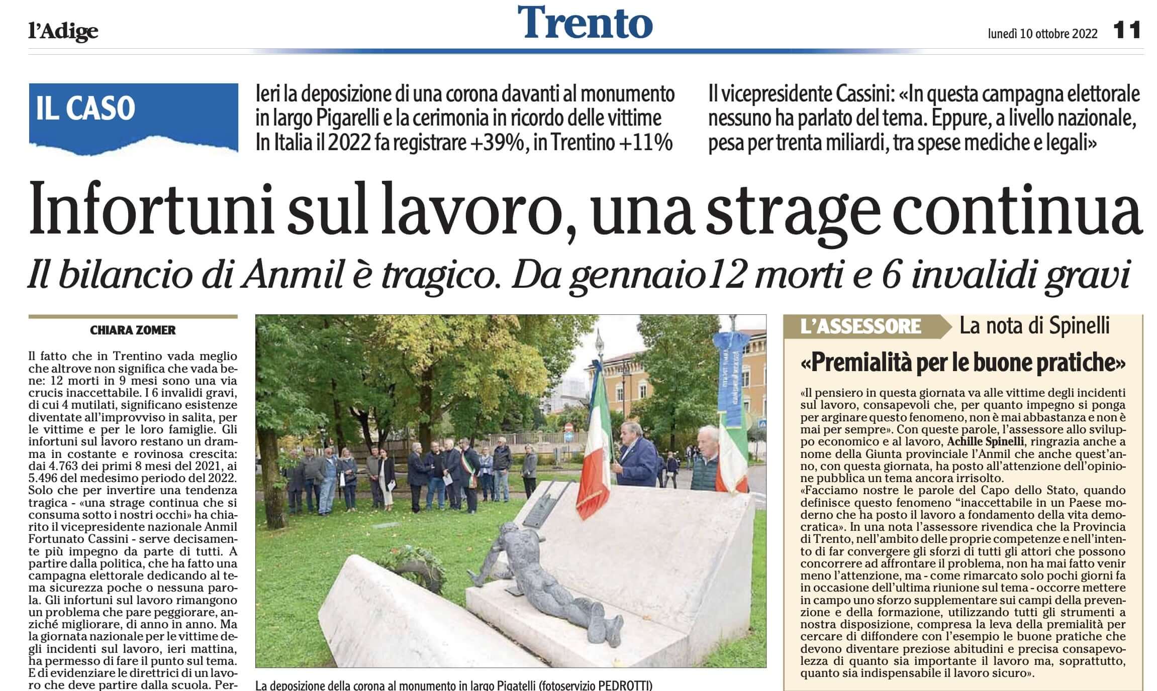 Infortuni sul lavoro, una strage continua – uiltn Infortuni sul lavoro, una strage continua – uiltn